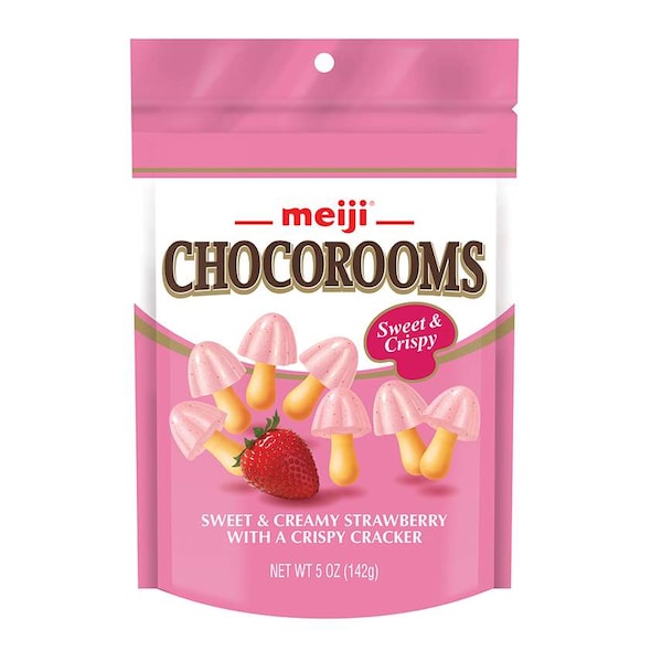 Chocorooms Meiji Strawberry Chocorooms 5 oz. Bag, PK12 (70075) | Zoro